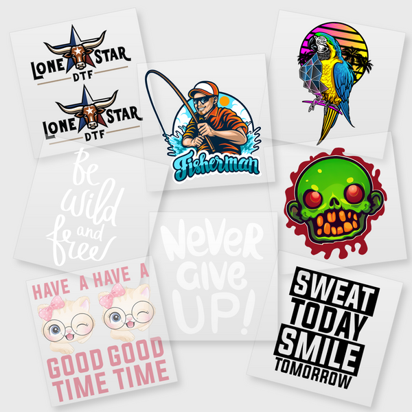 Free Sample Pack DTF Prints – LoneStar DTF